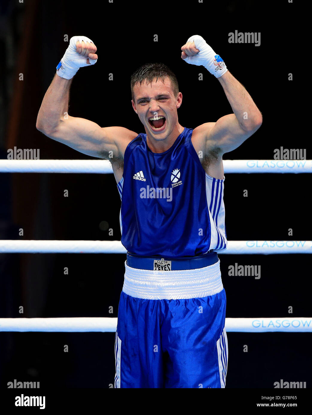 Scotland's Josh Taylor celebrates beating England's Samuel Maxwell in ...