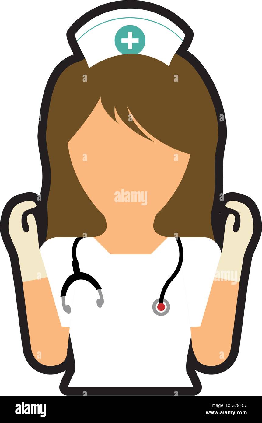 Nurse icon. Medical and Health care design. Vector graphic Stock Vector ...