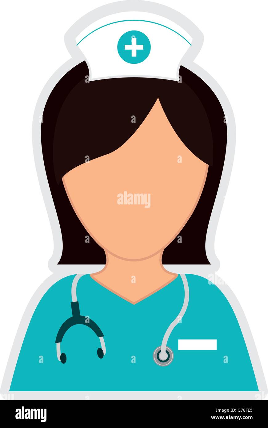Nurse icon. Medical and Health care design. Vector graphic Stock Vector ...