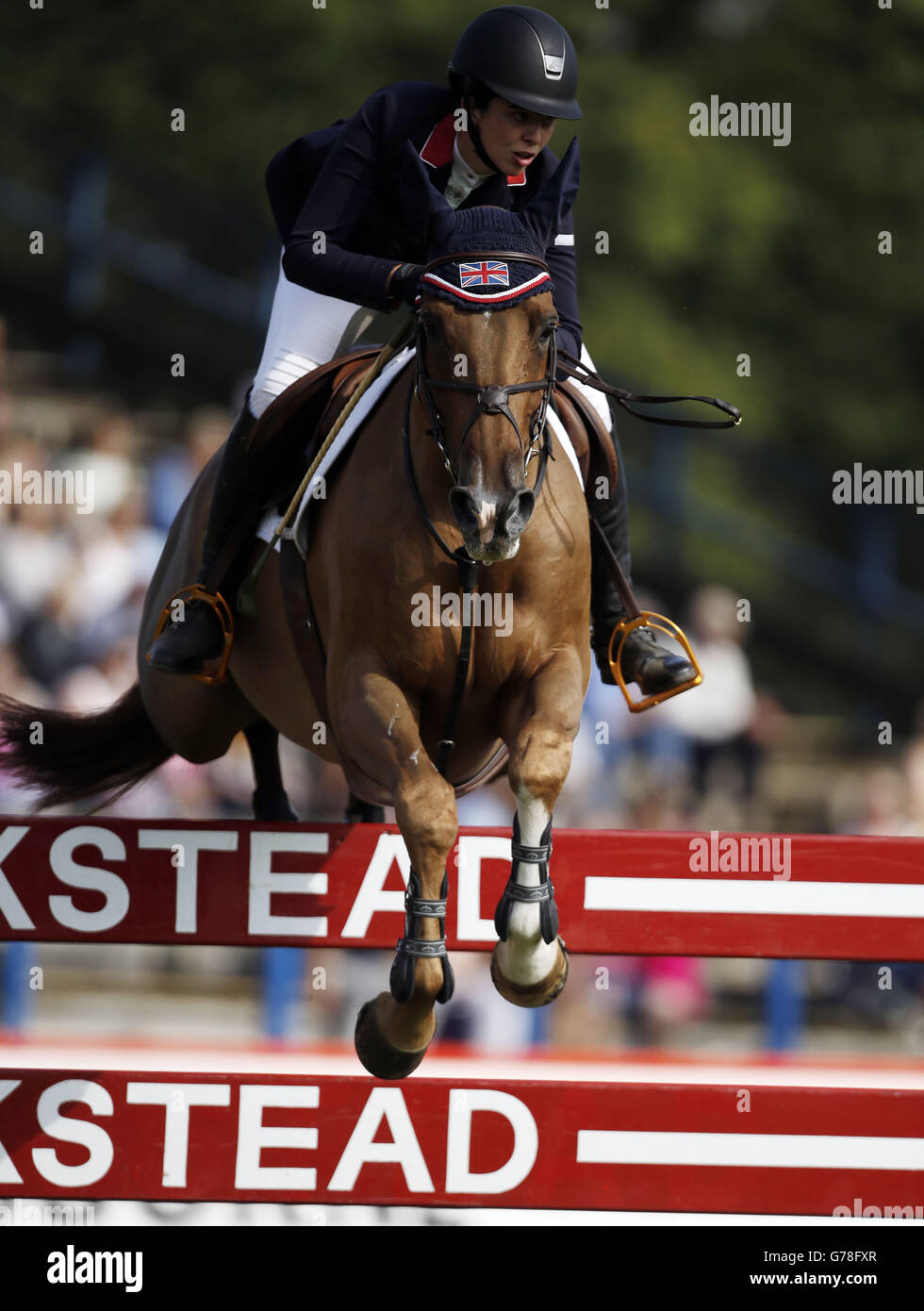 Great Britain's Jessie Drea riding Touchable jumps in the Furusiyya FEI ...