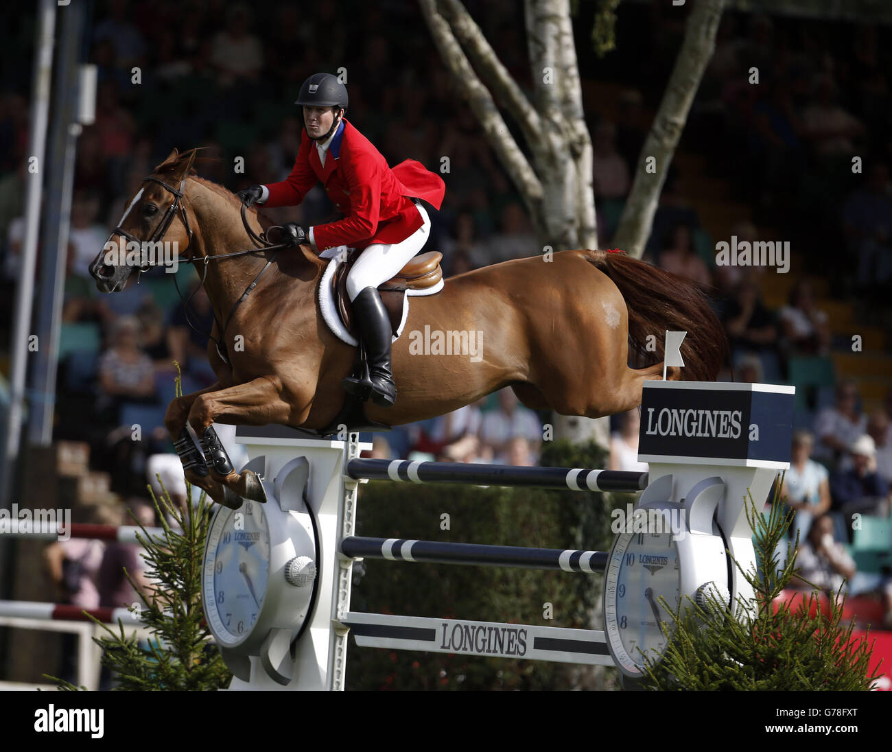 Equestrian hickstead branding logo signage clock watch hi-res stock ...