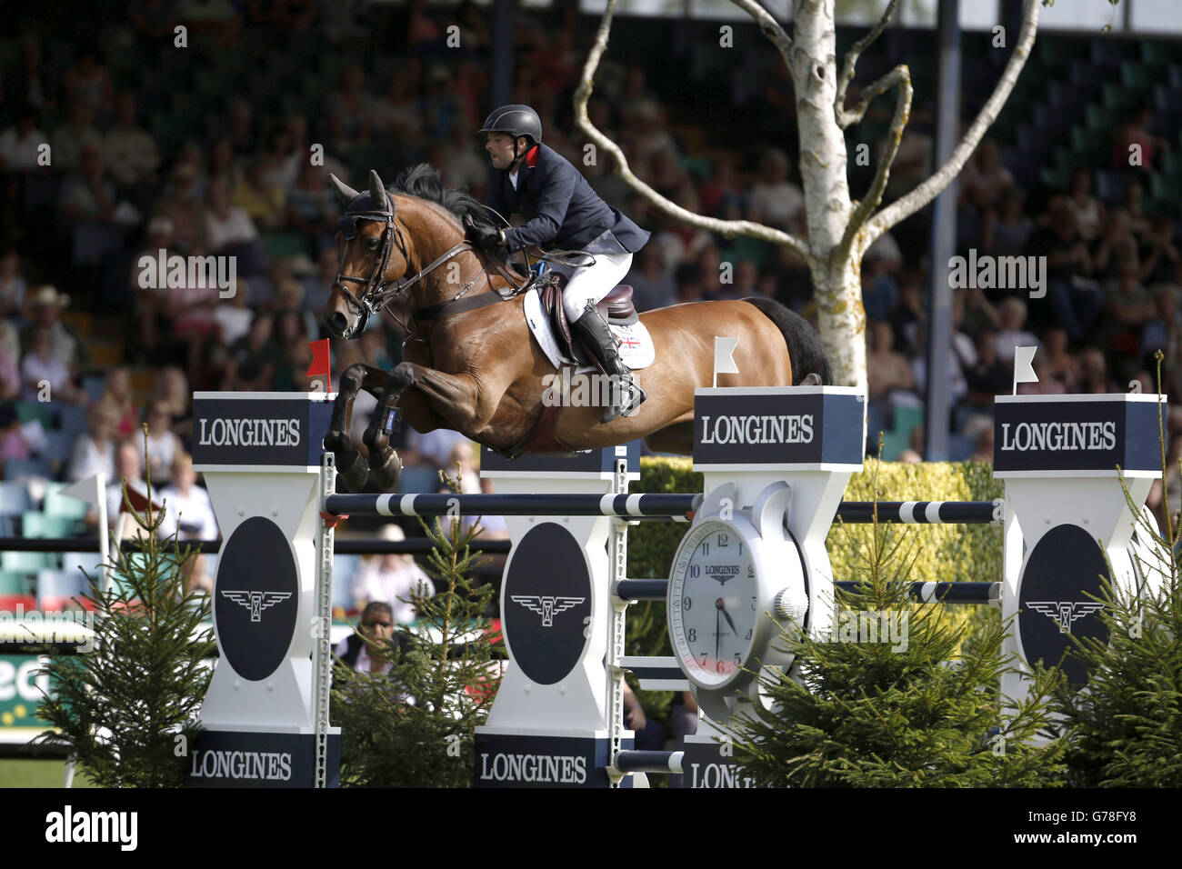Equestrian hickstead branding logo signage clock watch hi-res stock ...