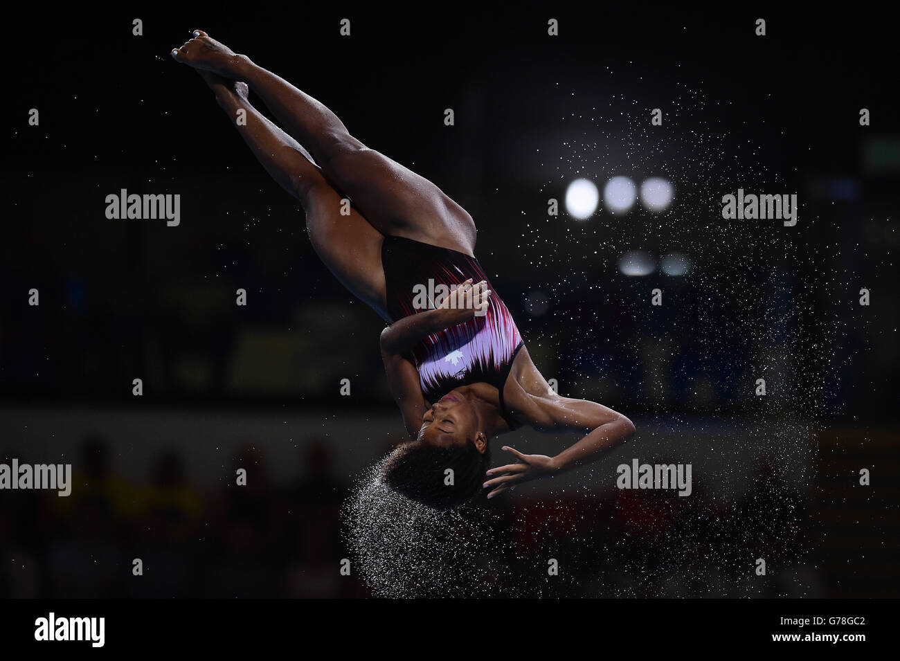 Canada's Jennifer Abel in the 1m springboard final at the Royal ...