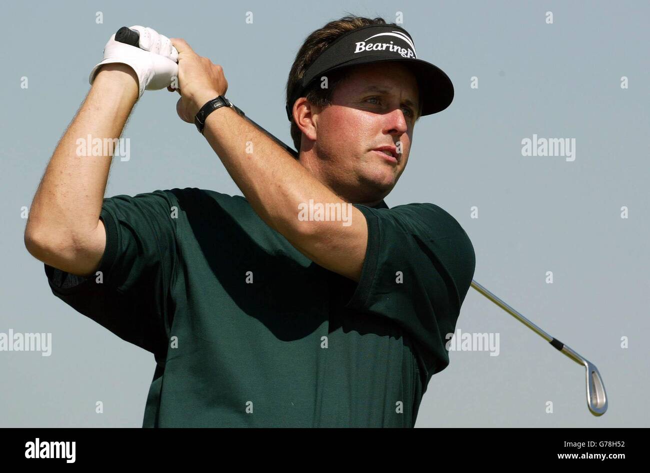 Phil Mickelson - The open Practice Stock Photo - Alamy