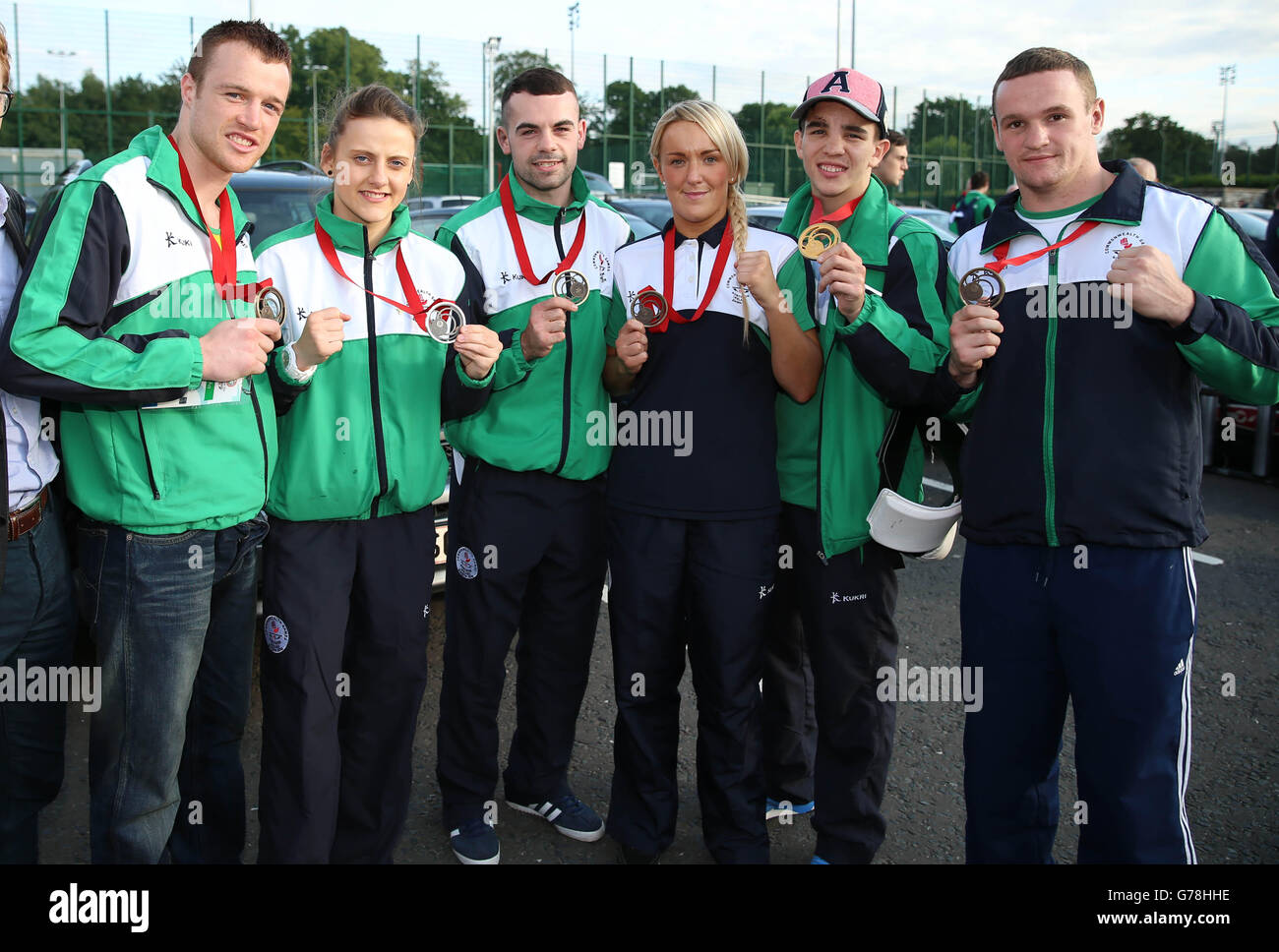 Northern irelands commonwealth medal winning boxers left steven ...