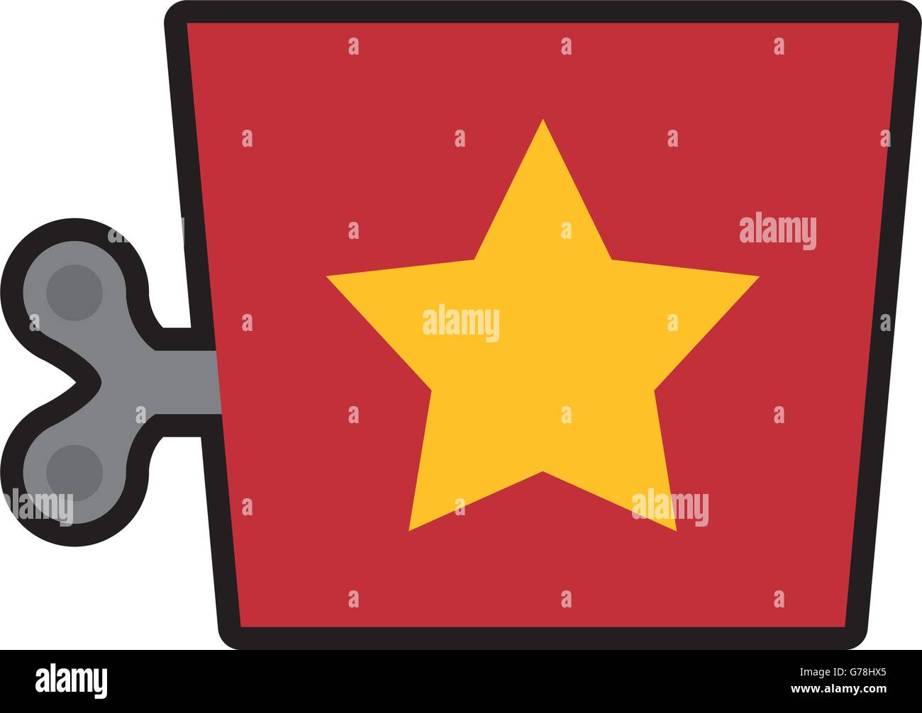 Box with star icon. Toy design. Vector graphic Stock Vector Image & Art ...