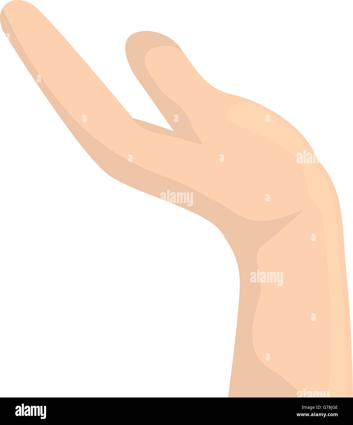 Gesture with fingers icon. Humand hand design. Vector graphic Stock ...