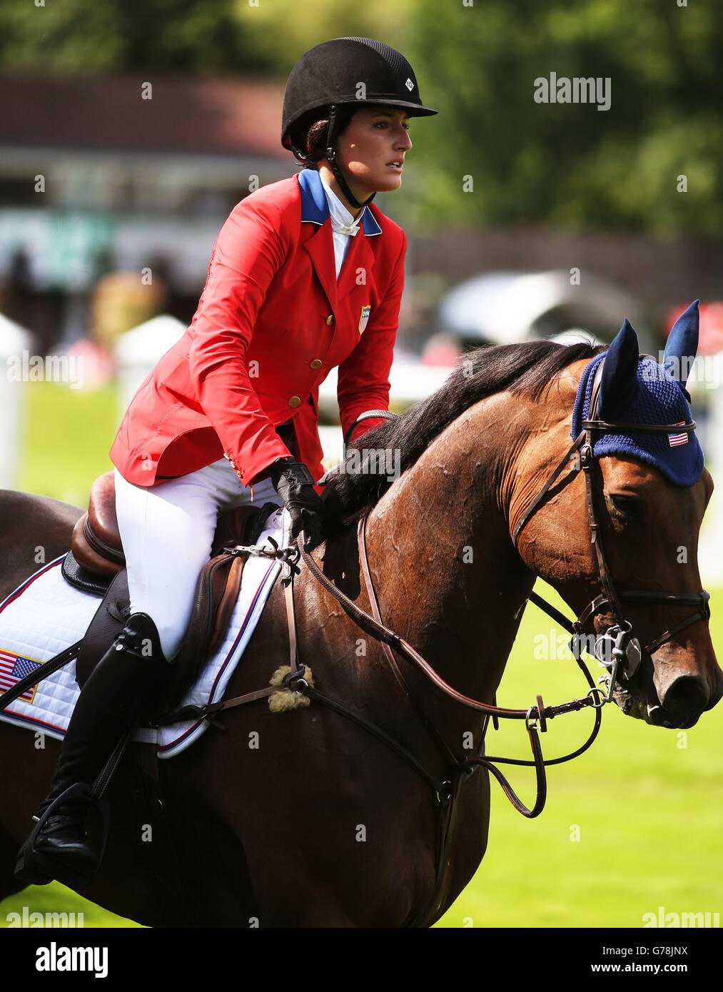 Jessica Springsteen competes at the Irish Sports Council Classic at the ...