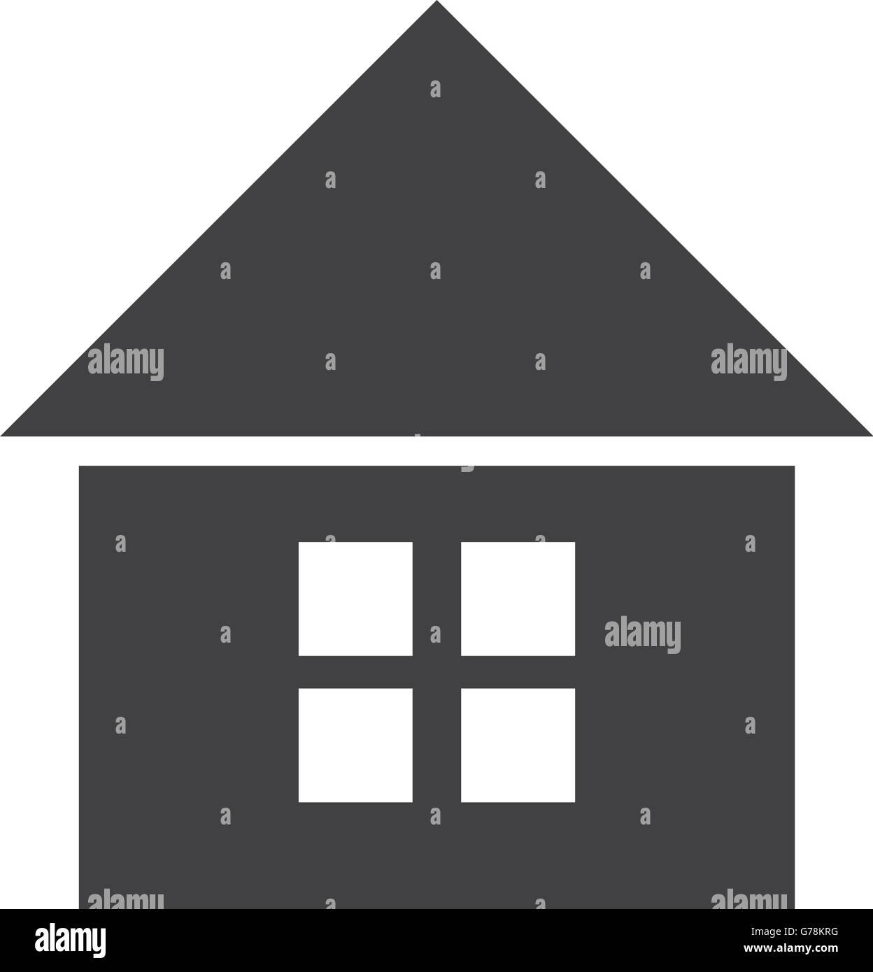 House icon. Family home design. Vector graphic Stock Vector Image & Art ...