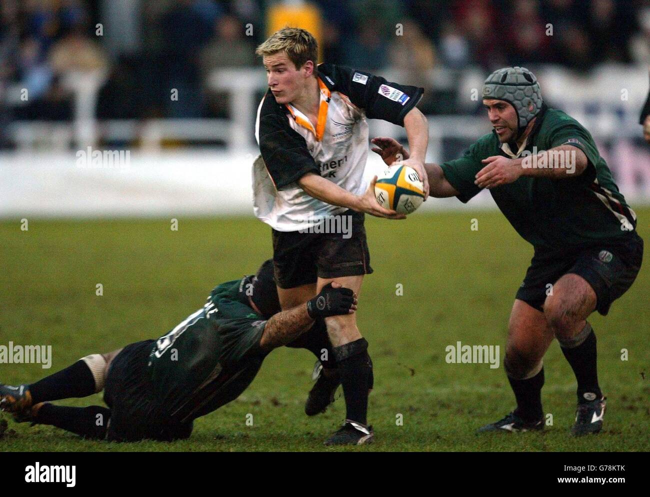 Newcastle v London Irish. Newcastle's Phil Godman charges forward ...