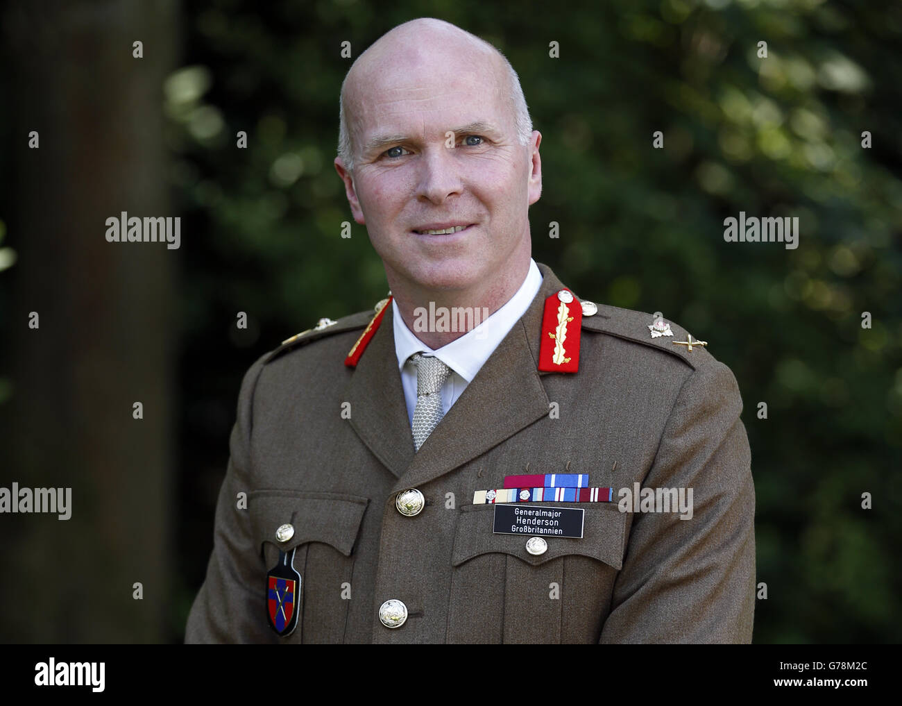 Major General John Henderson at Hammersmith Barracks, Herford, Germany ...