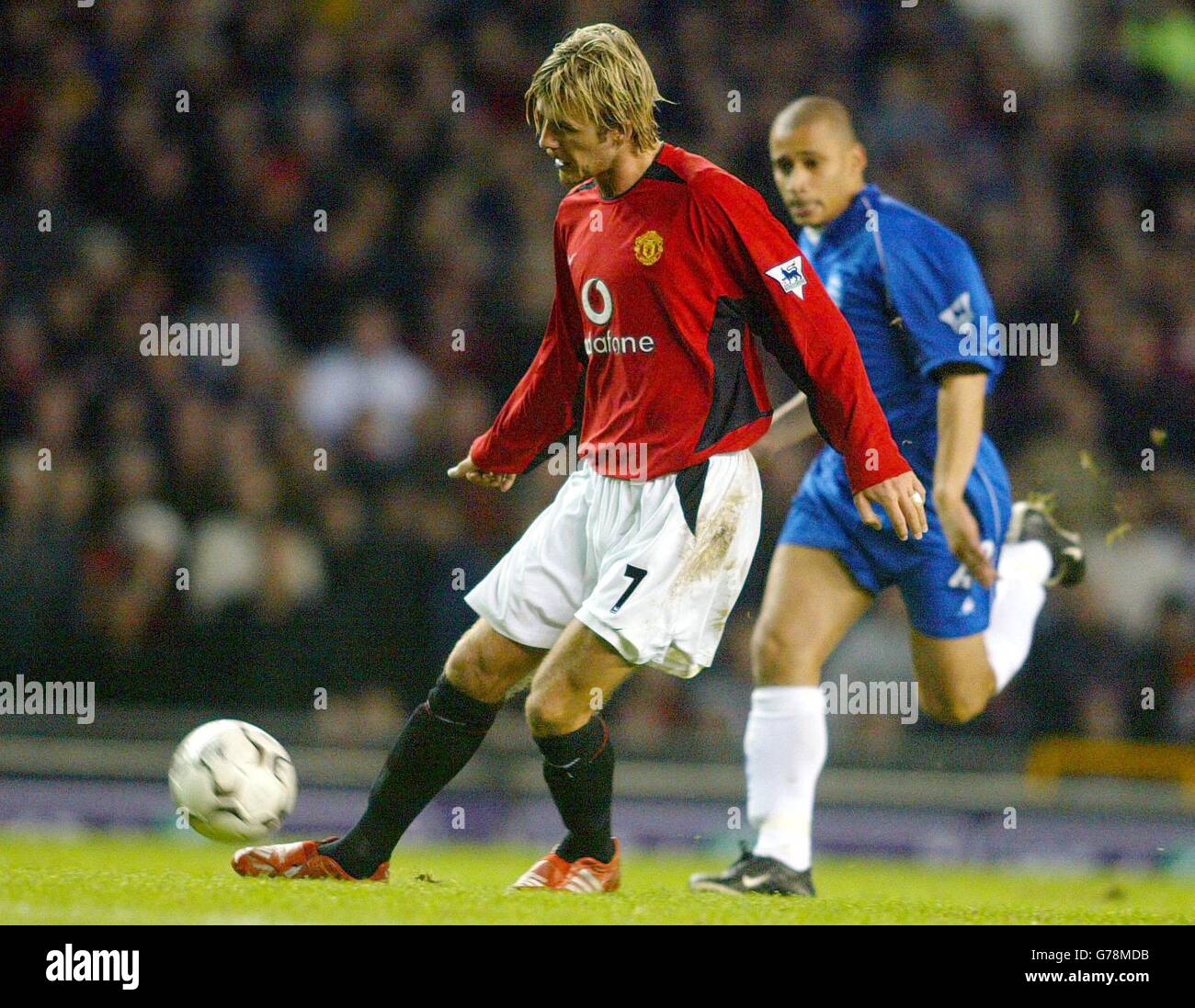 David beckham man utd goal hi-res stock photography and images - Alamy