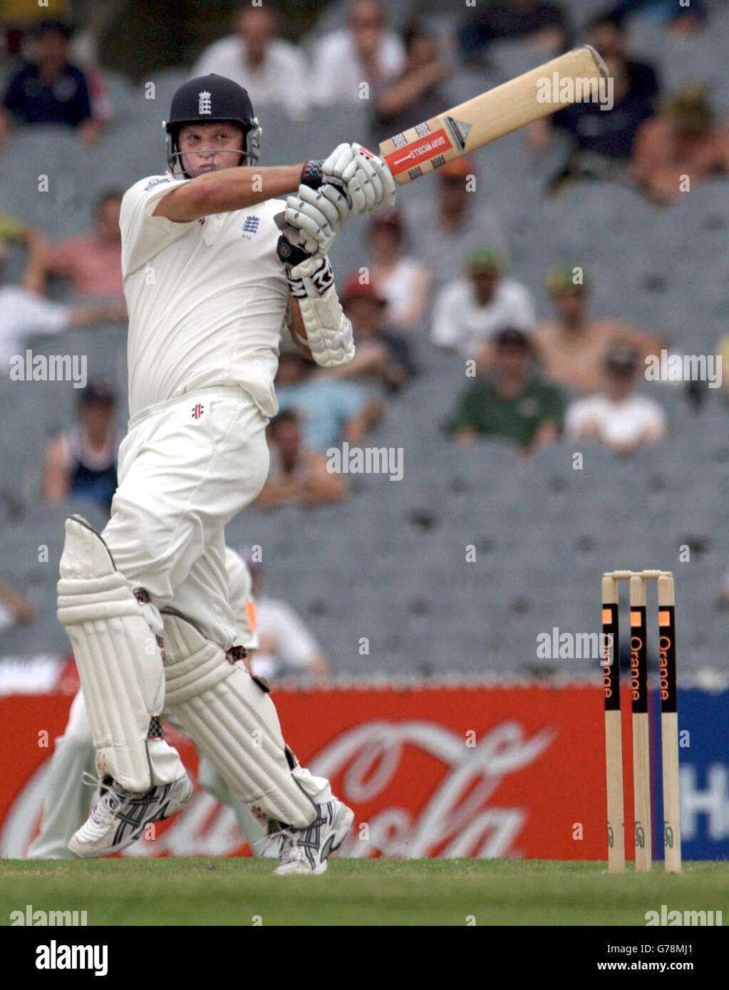 FOR EDITORIAL USE ONLY. NO COMMERCIAL USE:England's Robert Key hits the ...