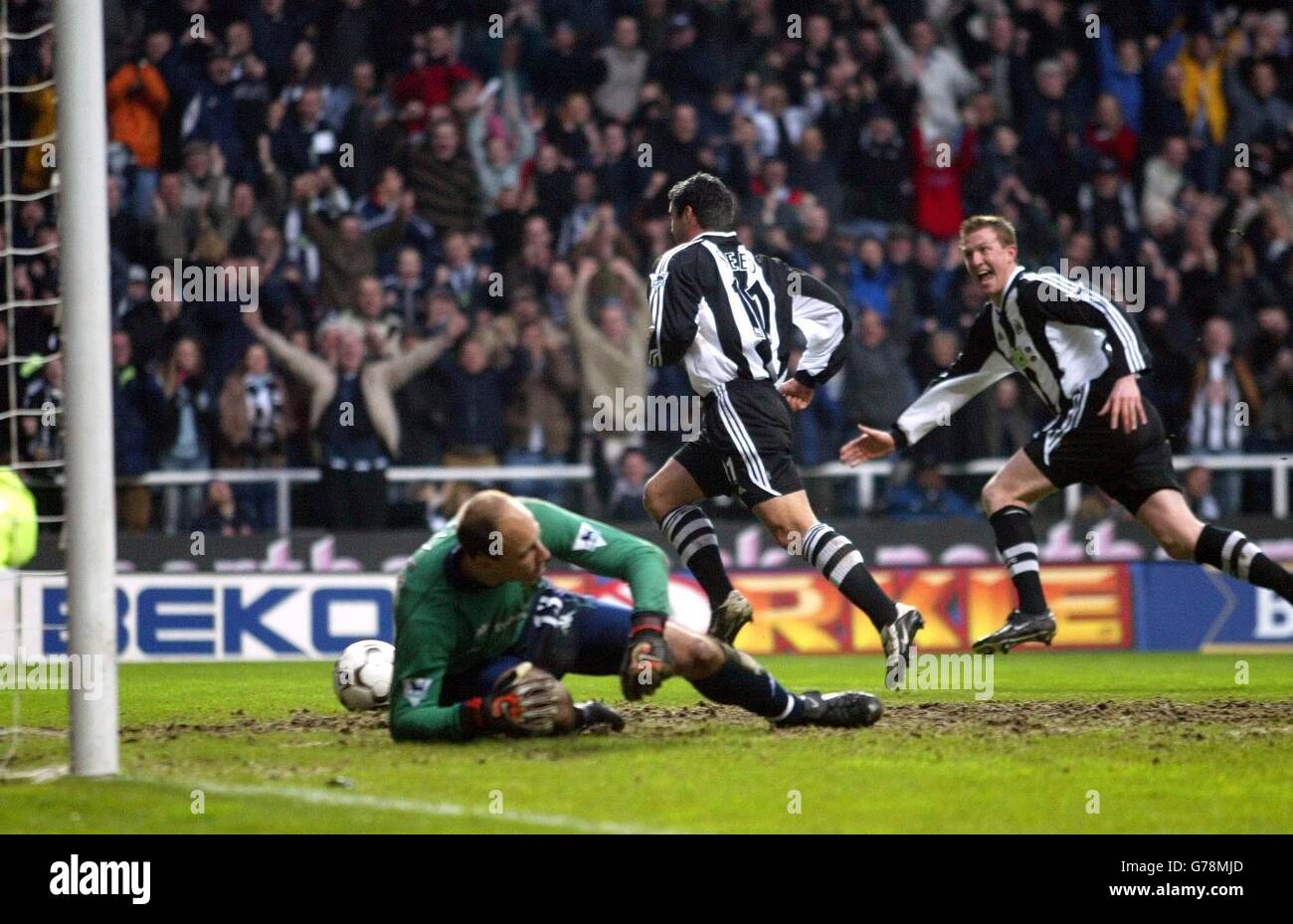 Football action celebrating gary speed hi-res stock photography and ...