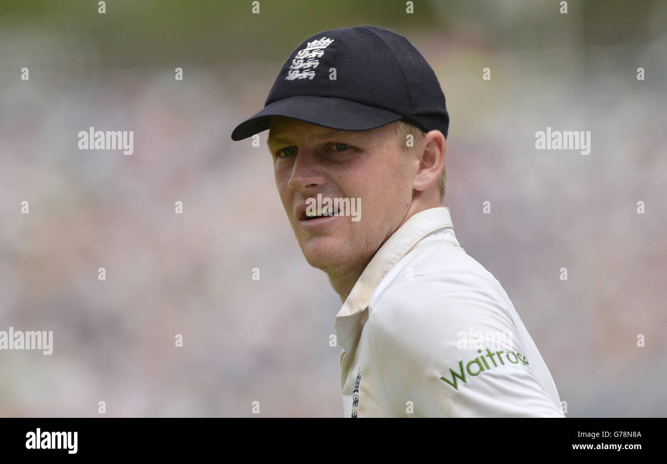 England's Sam Robson during day four of the second test at Lord's ...