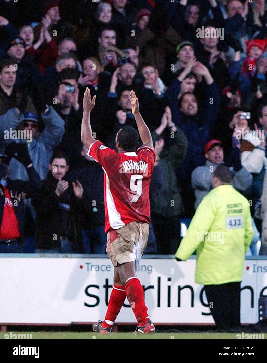 Nottingham Forest's David Johnson celebrates his winning goal against ...