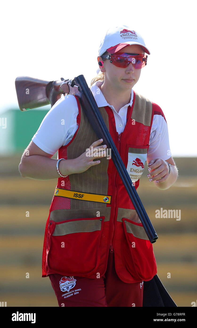 England's Sarah Gray in action during the Skeet Women Final at the ...