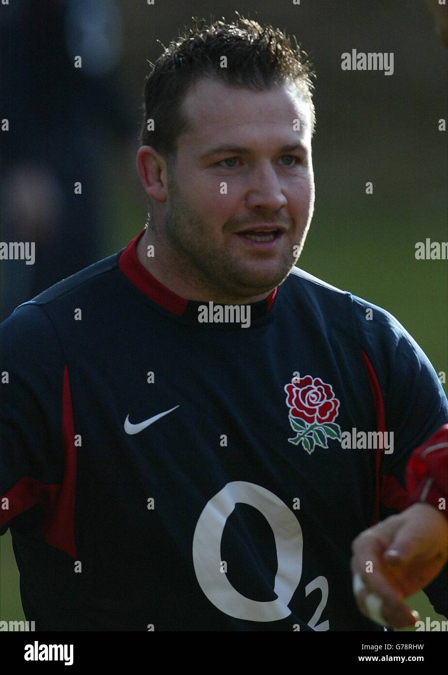 England's Mark Regan during the training session at Pennyhill Park ...