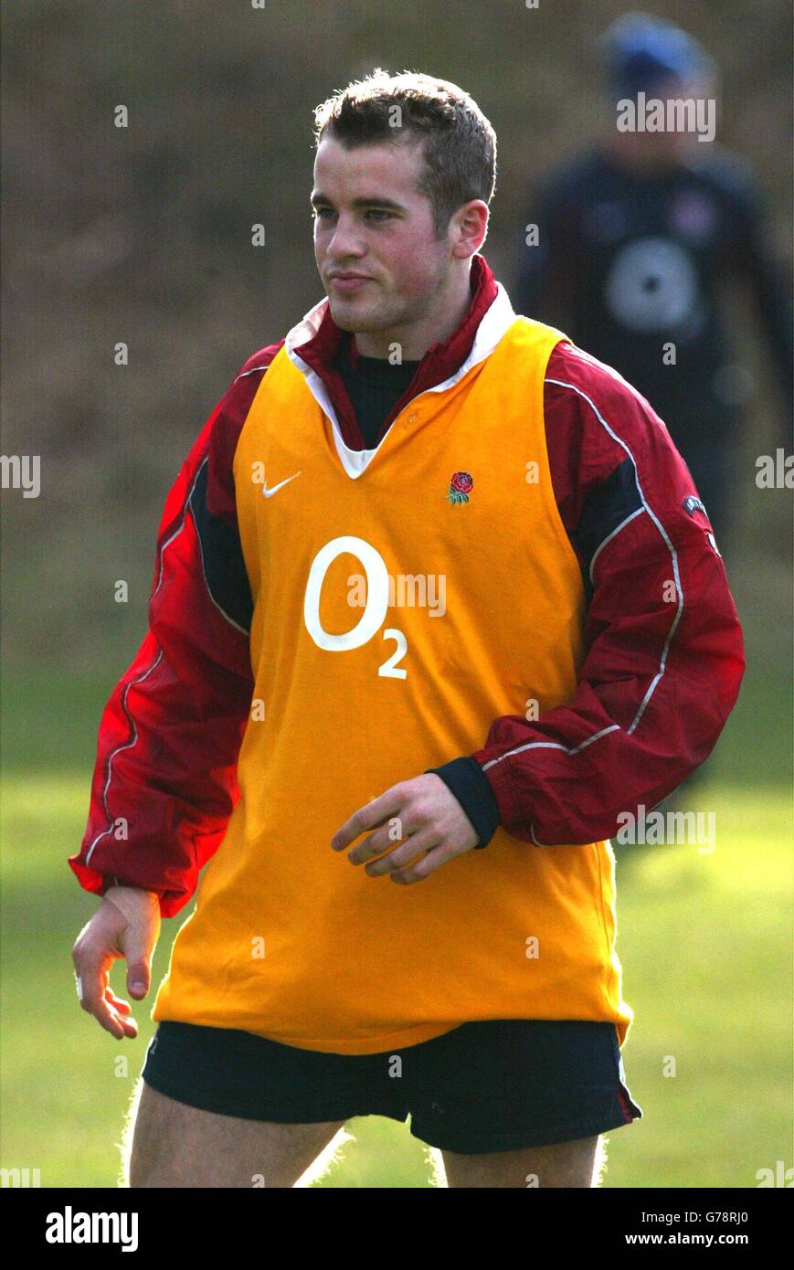 England's James Simpson Daniel during a training session at Pennyhill ...