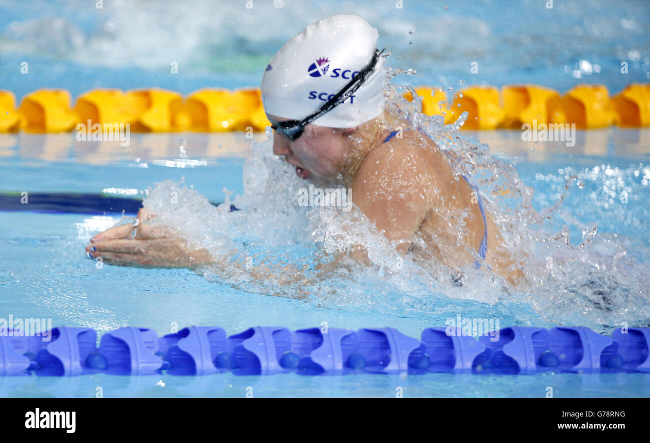 Scotland's Corrie Scott competes in the Women's 50m Breaststroke Final ...