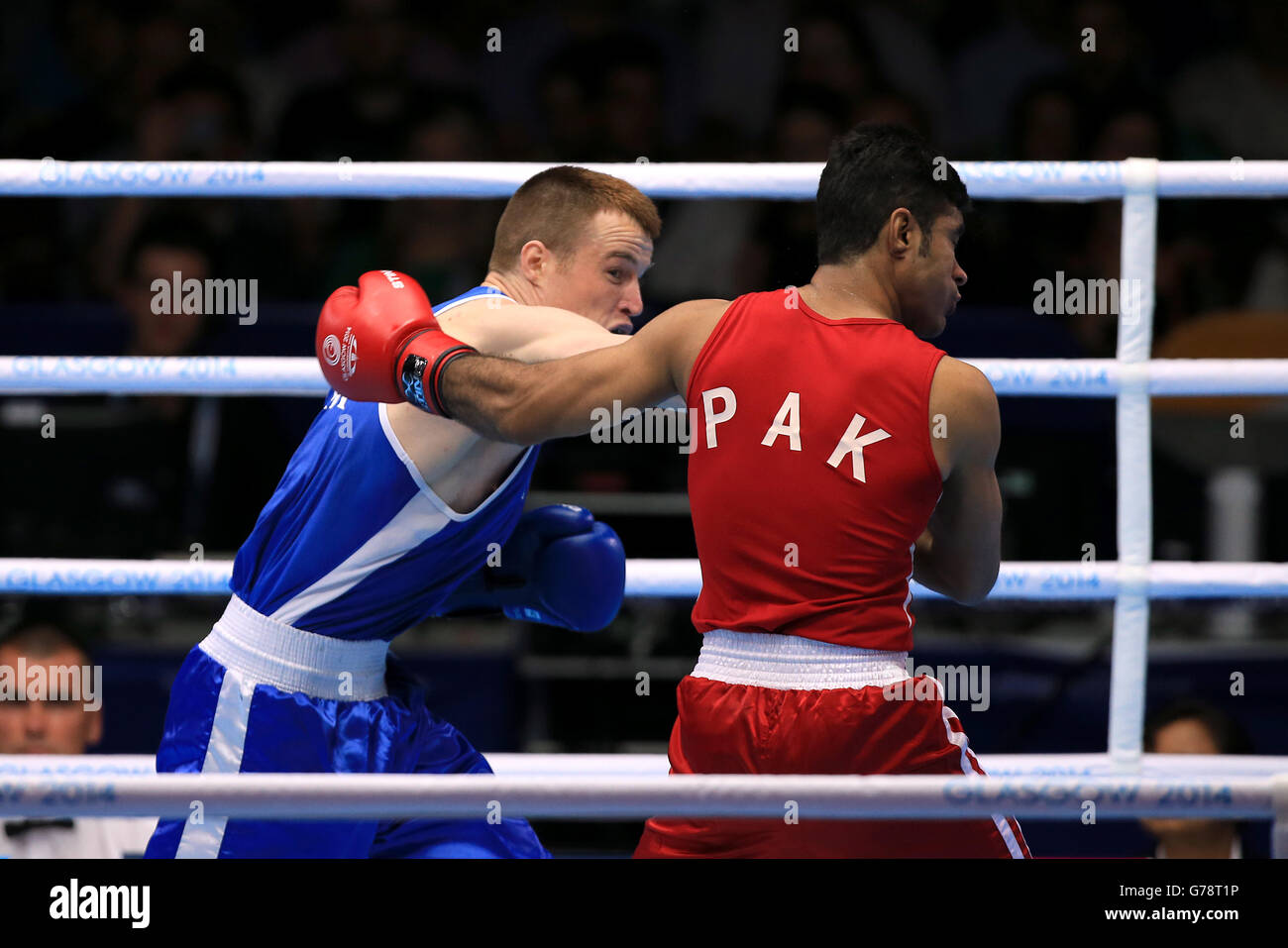 Northern Ireland's Steven Donnelly in action against Pakistan's Hasan ...
