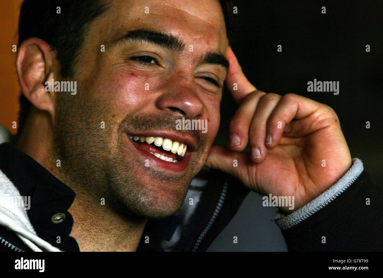 Northamptons captain budge poutney at franklin gardens hi-res stock ...