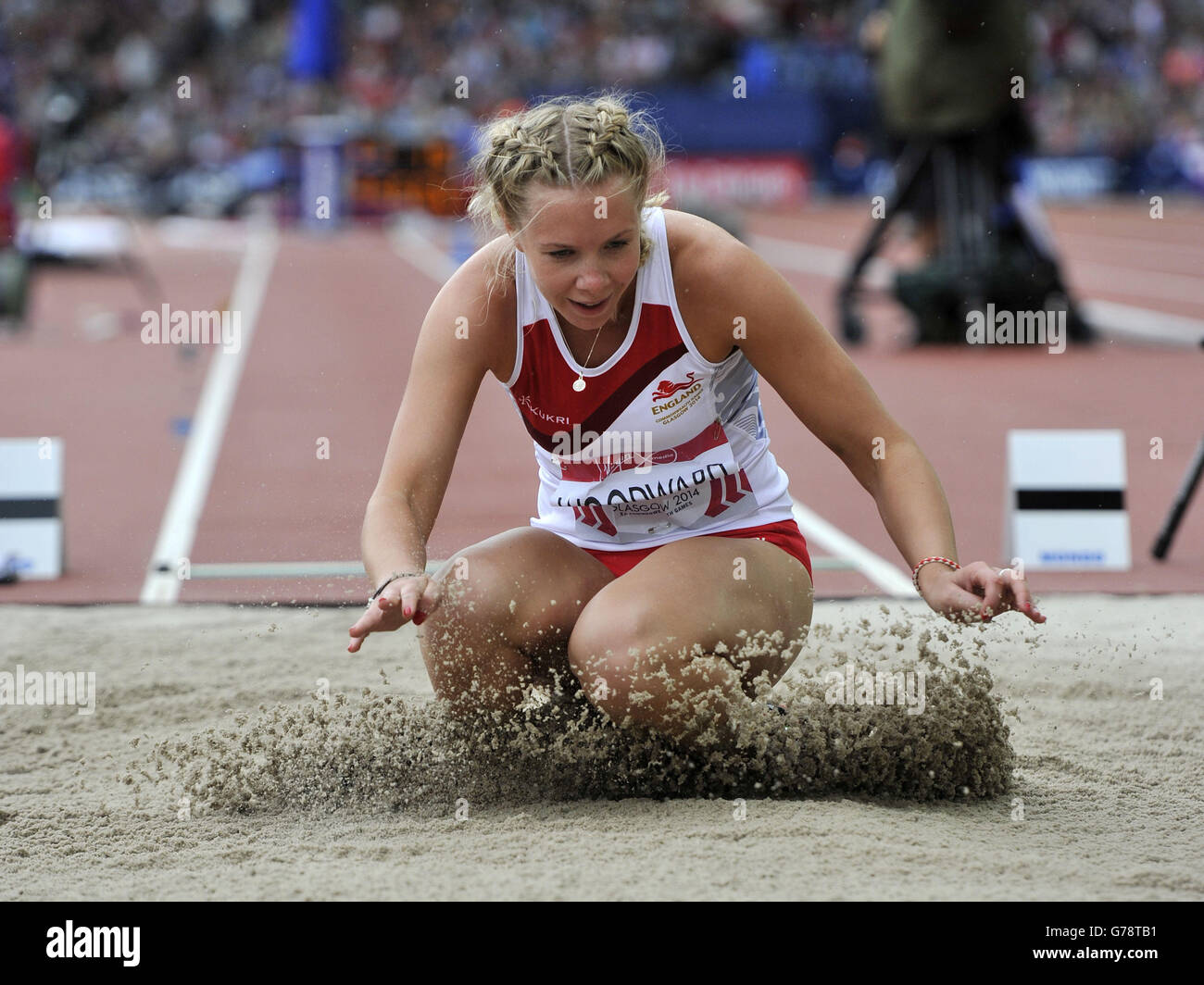 England's Bethy Woodward on her way to winning silver in the Women's ...