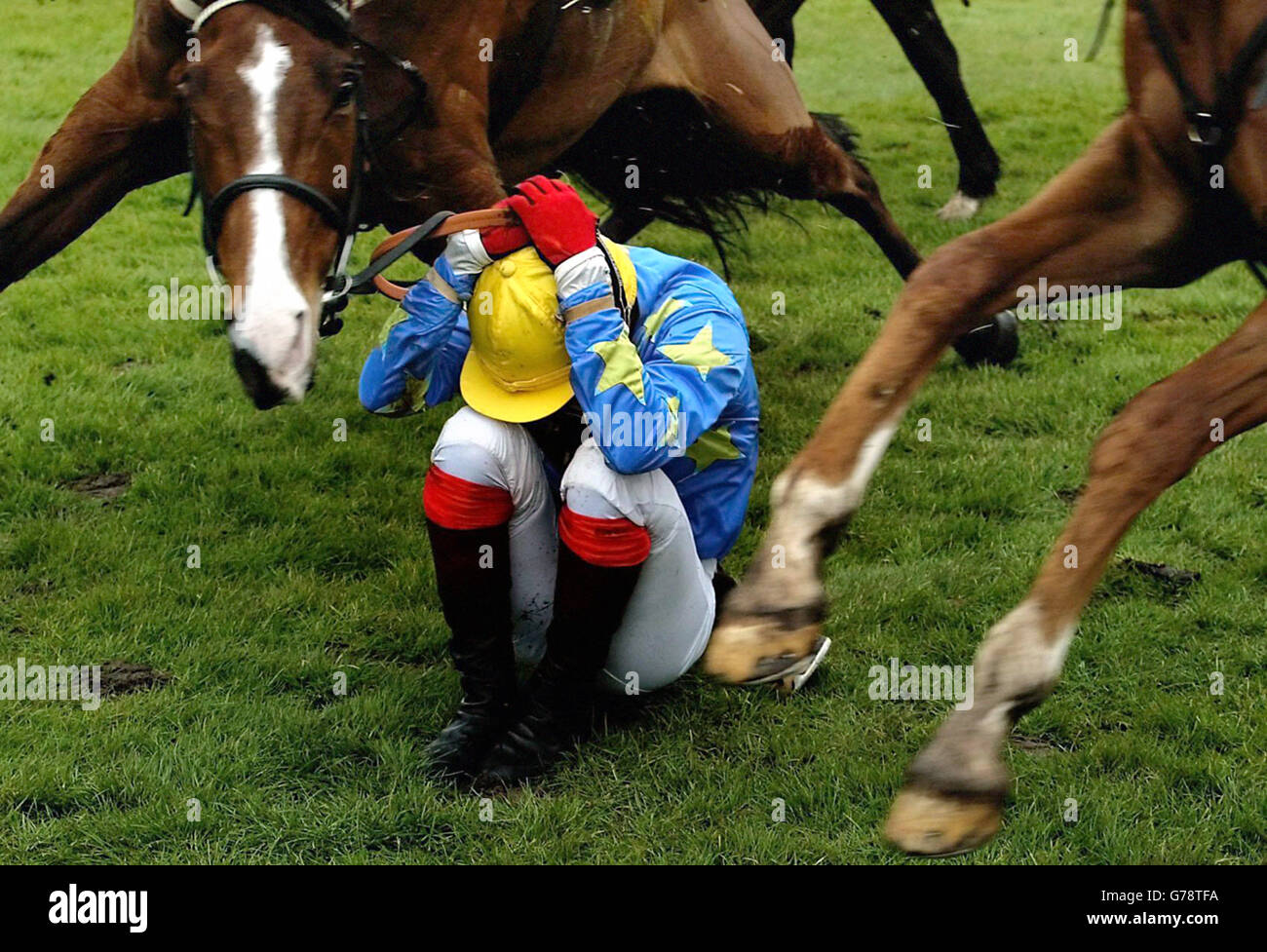 Martell Cognac V.S.Thresher handicap steeple chase Stock Photo - Alamy