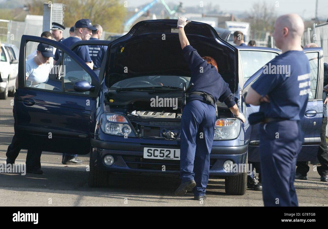 Grand National security search Stock Photo - Alamy