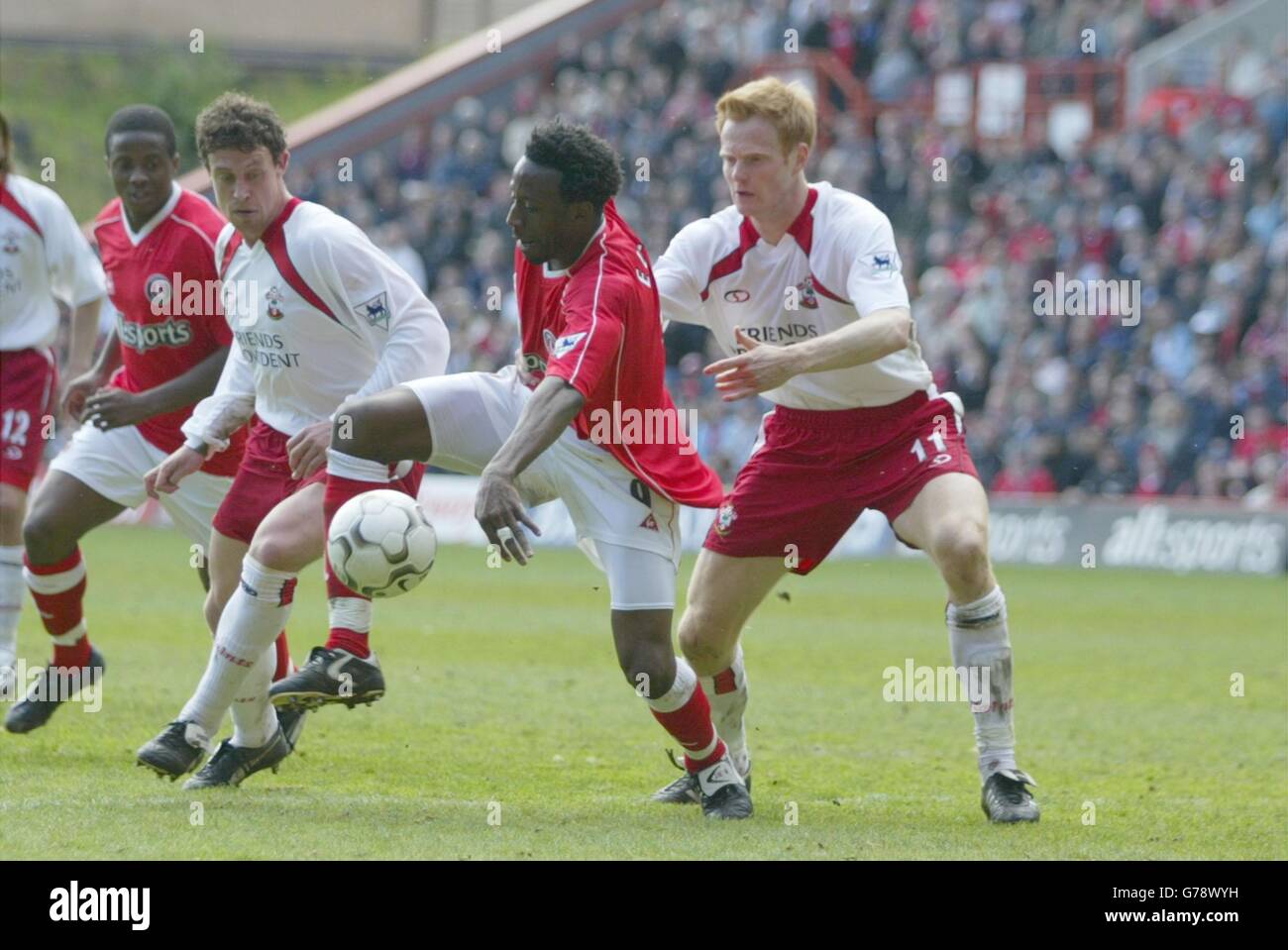 Football action tackling wayne bridge michael svensson hi-res stock ...