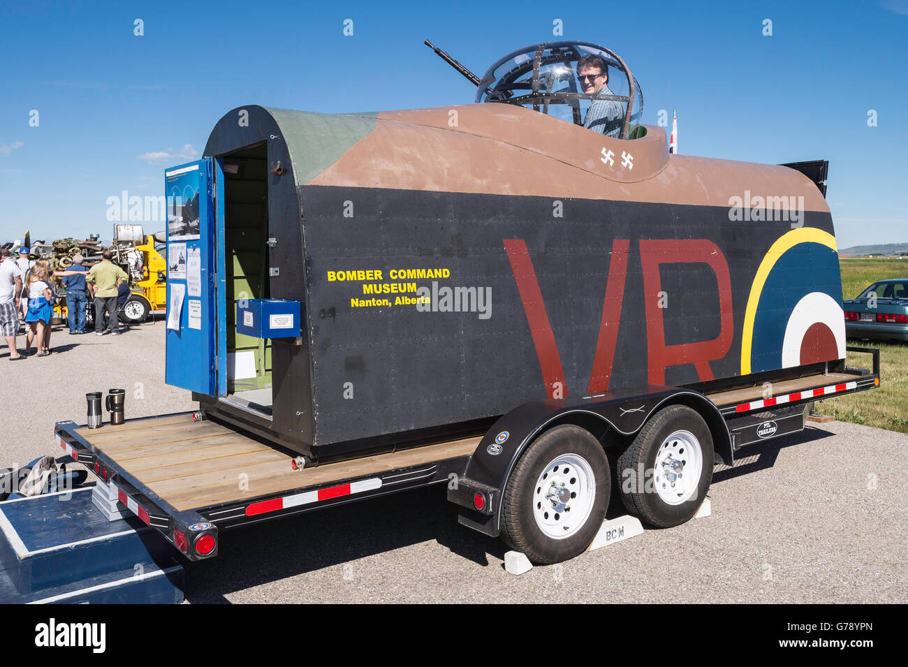 Gun turret display, Bomber Command Museum at Nanton, Wings over ...