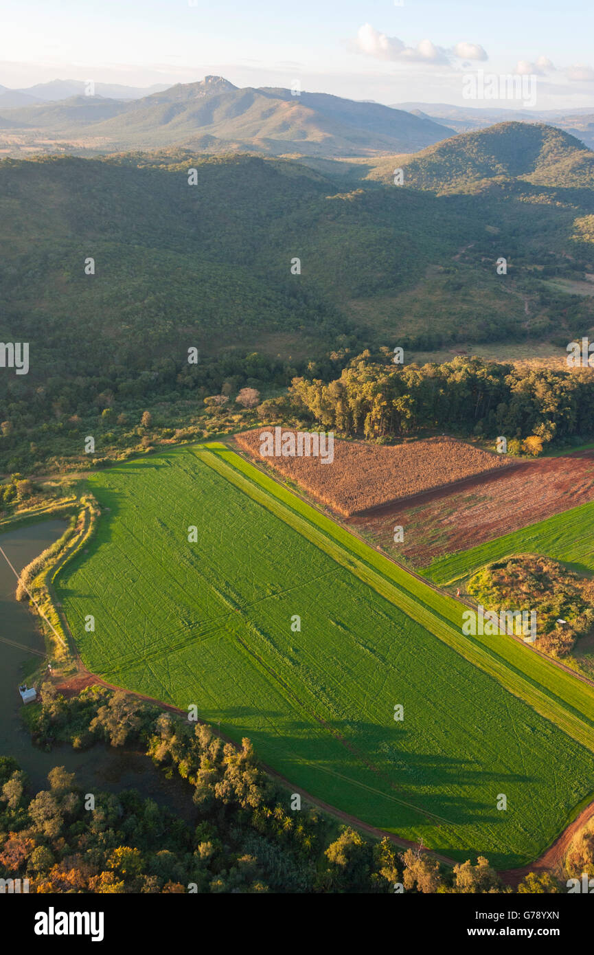 Aerial landscape of Zimbabwe Stock Photo - Alamy
