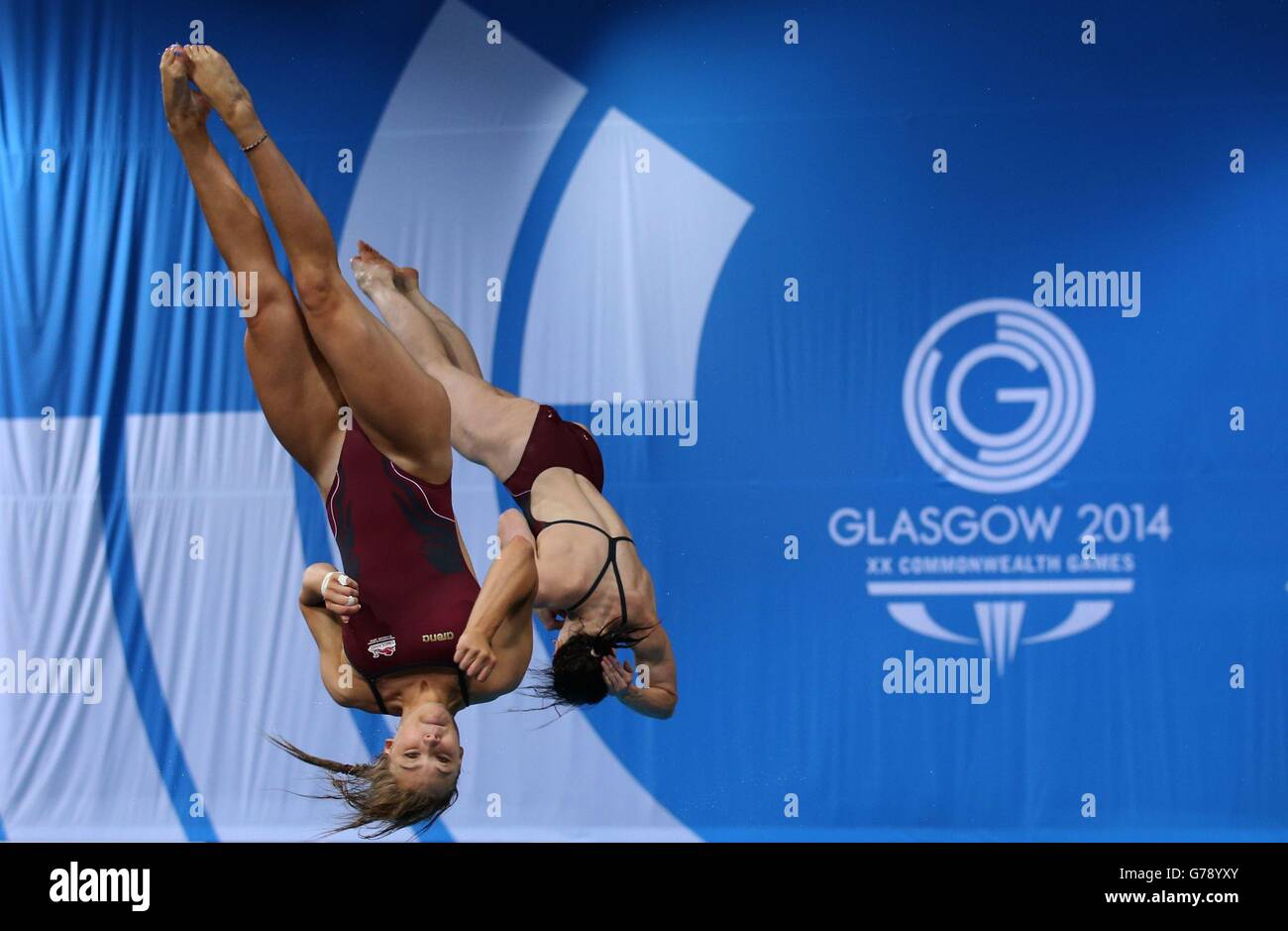 England's Rebecca Gallantree and Alicia Blagg (nearside) during the ...