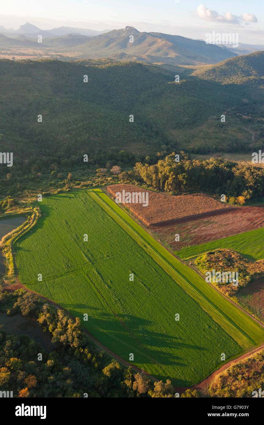 Aerial landscape of Zimbabwe Stock Photo - Alamy
