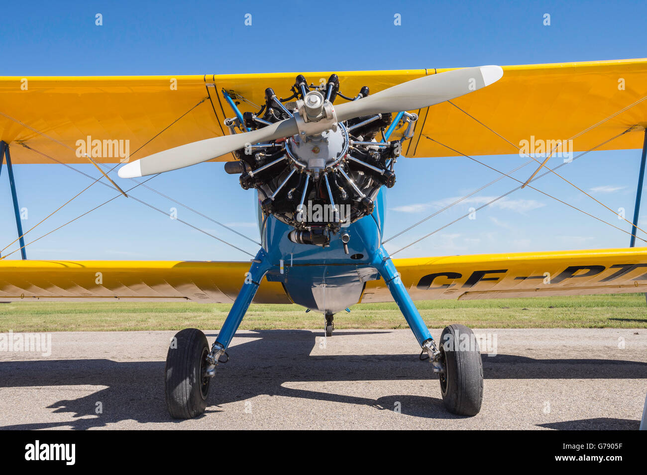 Stearman boeing model 75 biplane hi-res stock photography and images ...