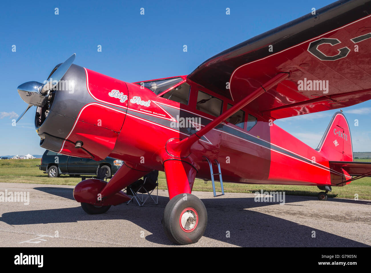 Big Red Stinson V-77 Reliant Gullwing, Wings over Springbank ...