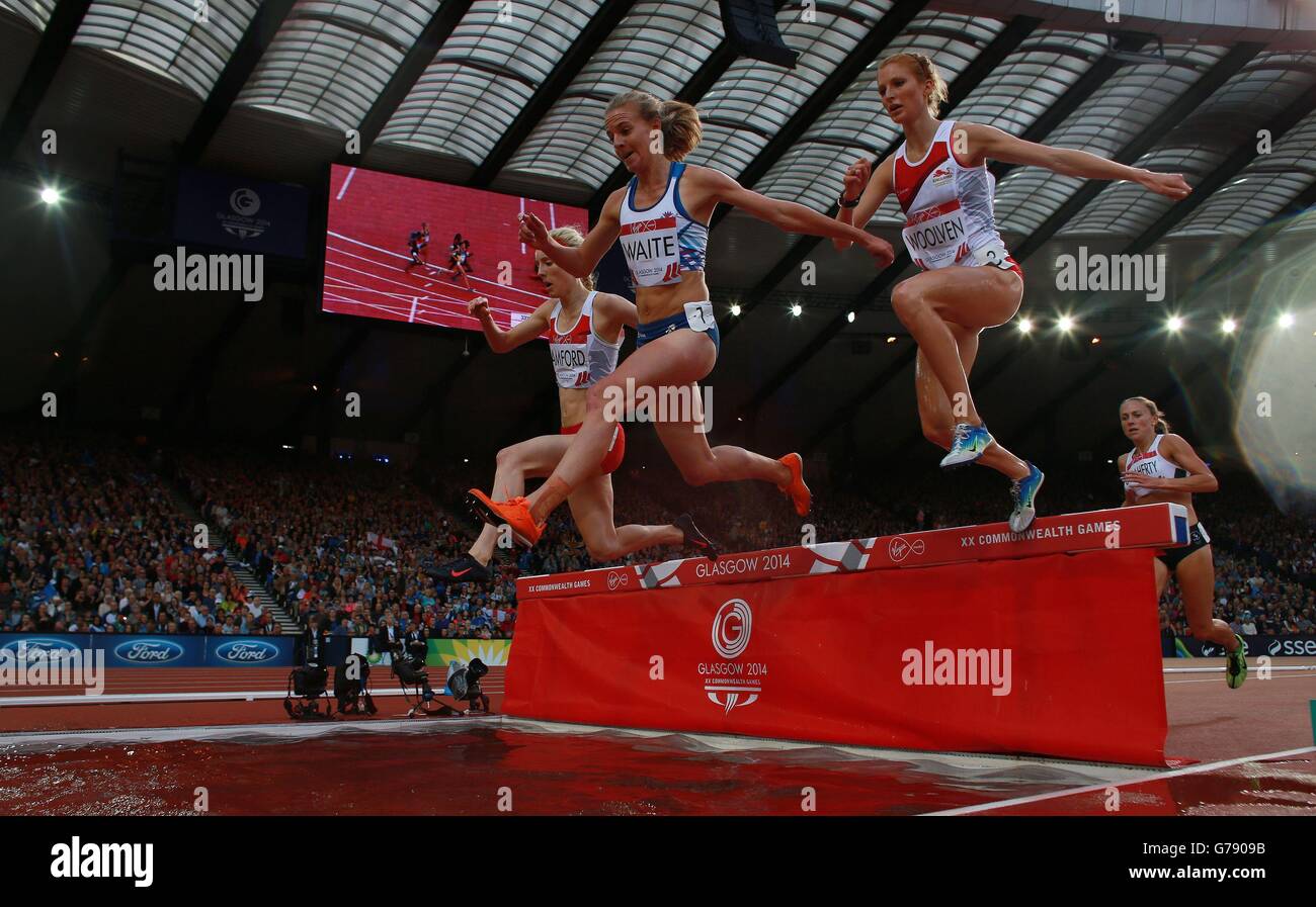 (left to right) England's Rachael Bamford, Scotland's Lennie Waite and ...