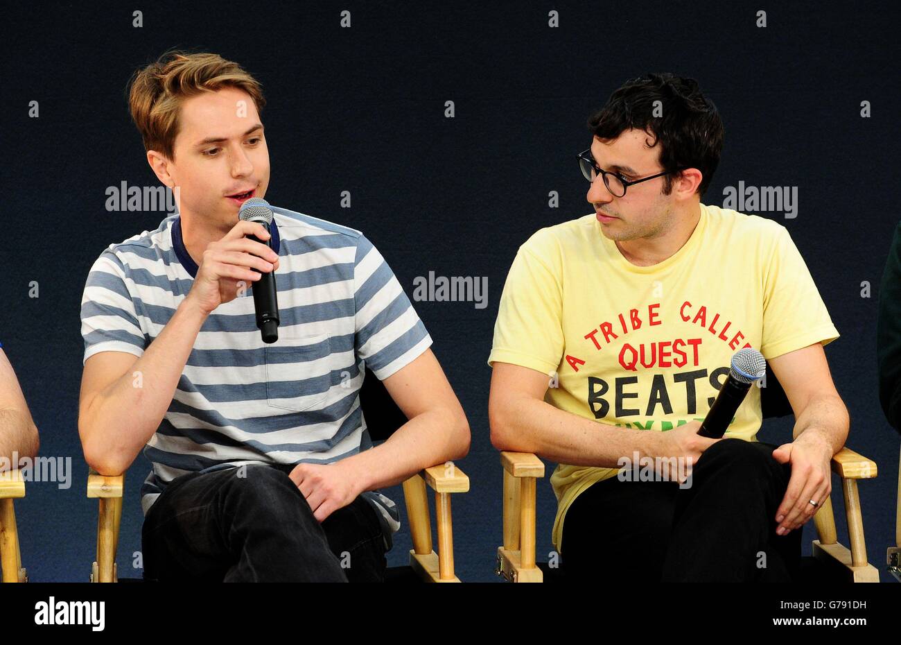 Joe Thomas and Simon Bird seen during the Meet The Filmmakers:The Apple ...