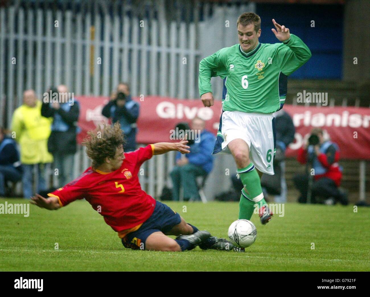 Northern Ireland v Spain Stock Photo - Alamy