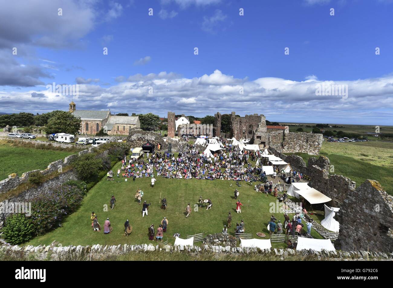 Viking event - Northumberland Stock Photo - Alamy