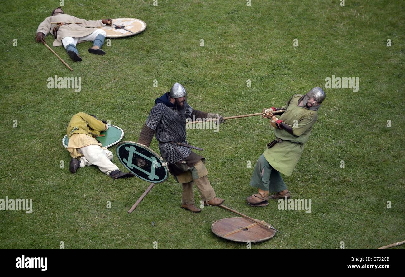 Viking attack lindisfarne hi-res stock photography and images - Alamy