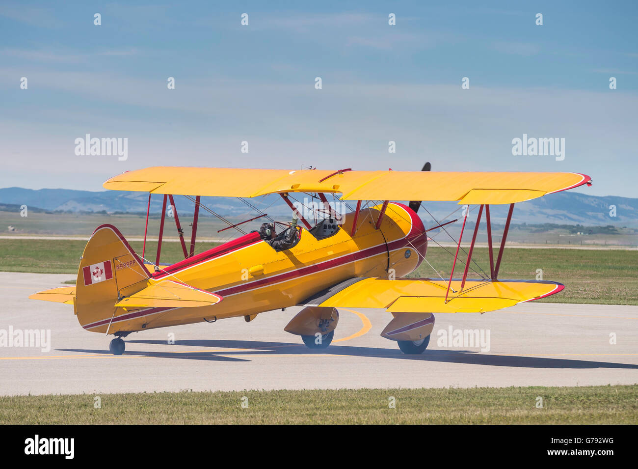 Boeing A75N1(PT17) 1941 biplane, Wings over Springbank, Springbank ...