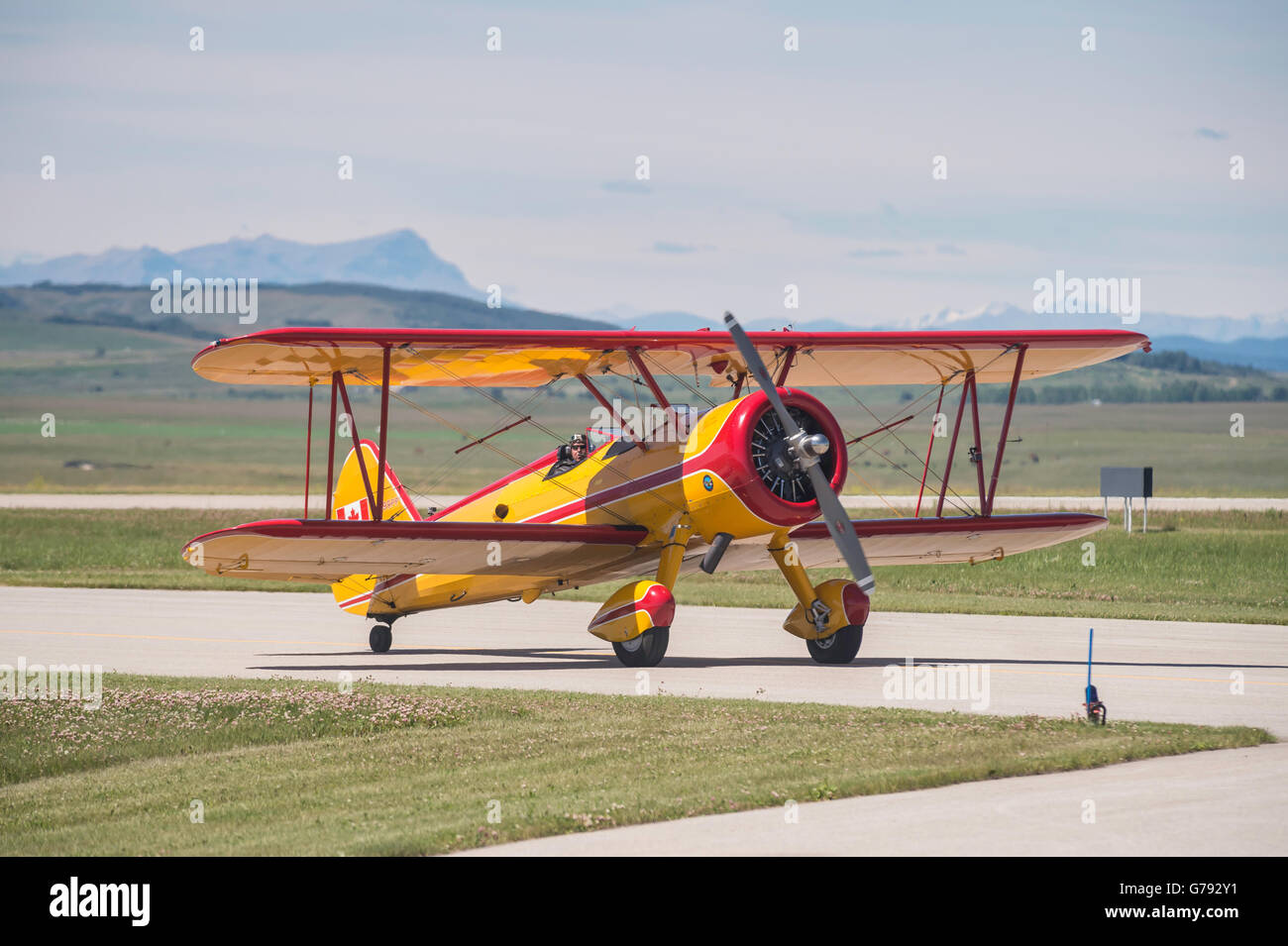 Boeing A75N1(PT17) 1941 biplane, Wings over Springbank, Springbank ...