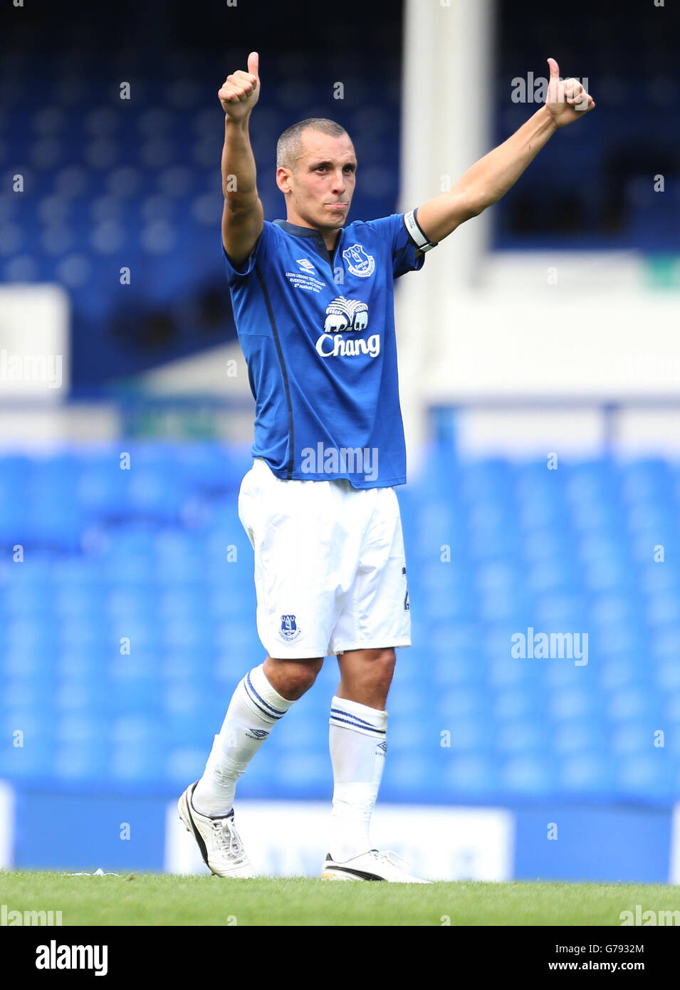 Everton's Leon Osman during his Testimonial match at Goodison Park ...
