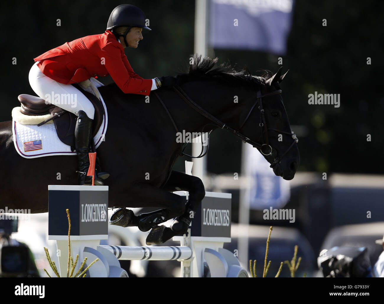 USA's Elizabeth Madden riding Cortes 'C' wins the Longines King George ...