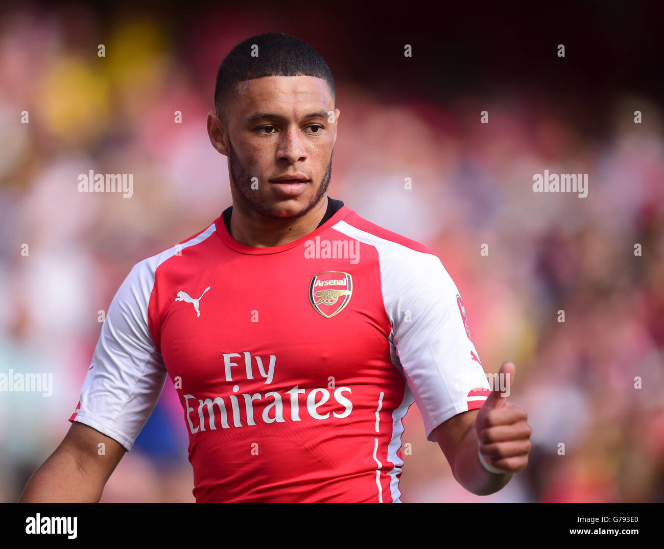 Emirates stadium arsenals alex oxlade chamberlain hi-res stock ...
