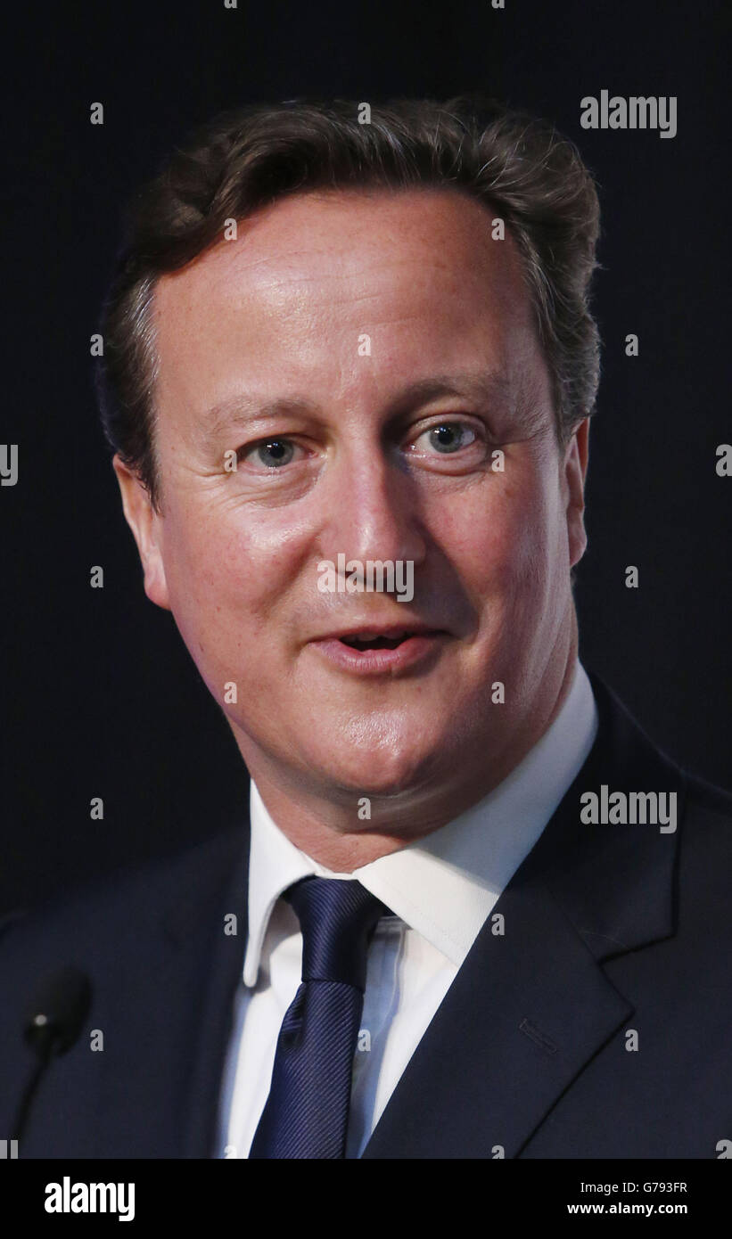 Prime Minister David Cameron attends a reception at Kelvingrove Art ...