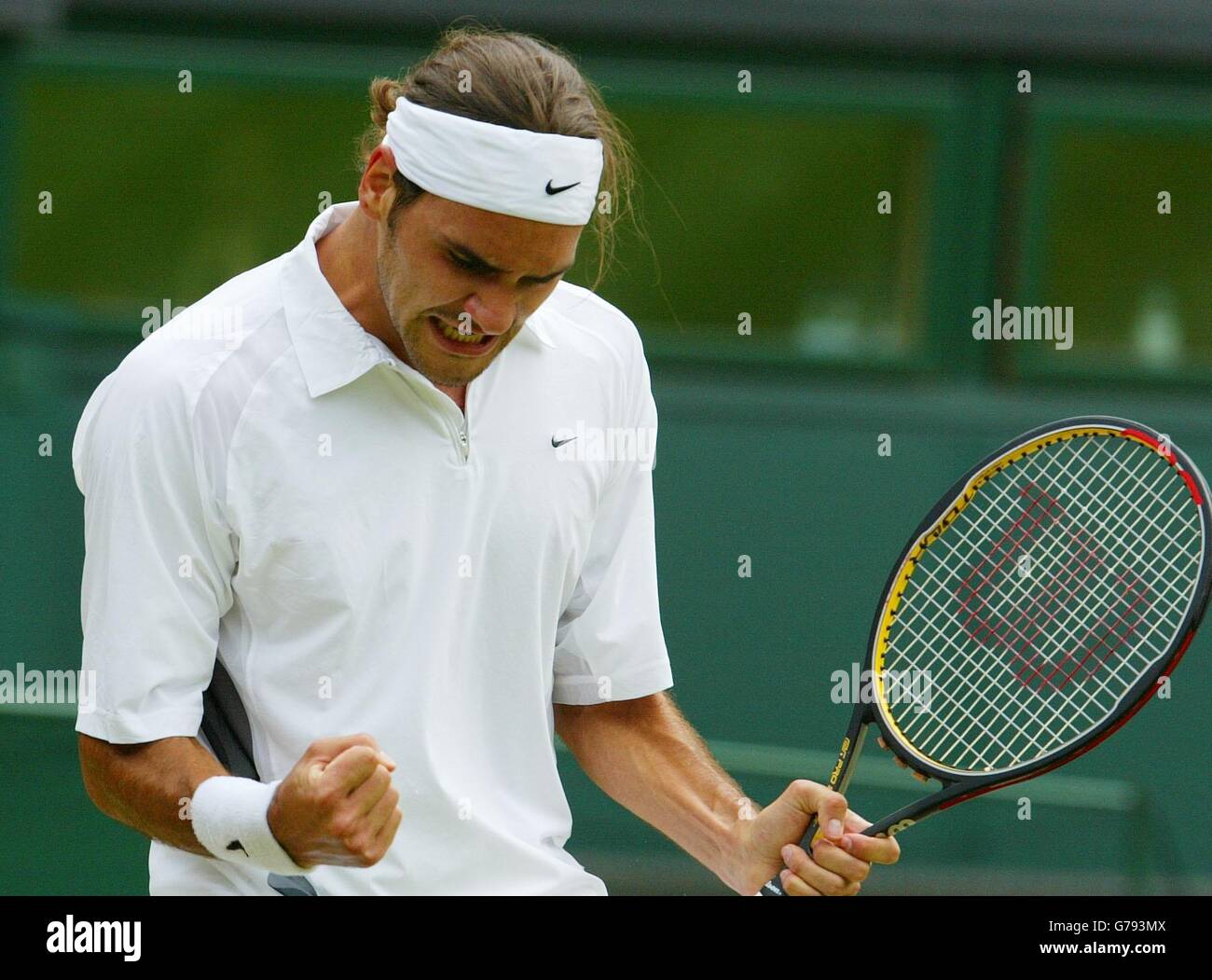 Roddick v Federer Stock Photo - Alamy