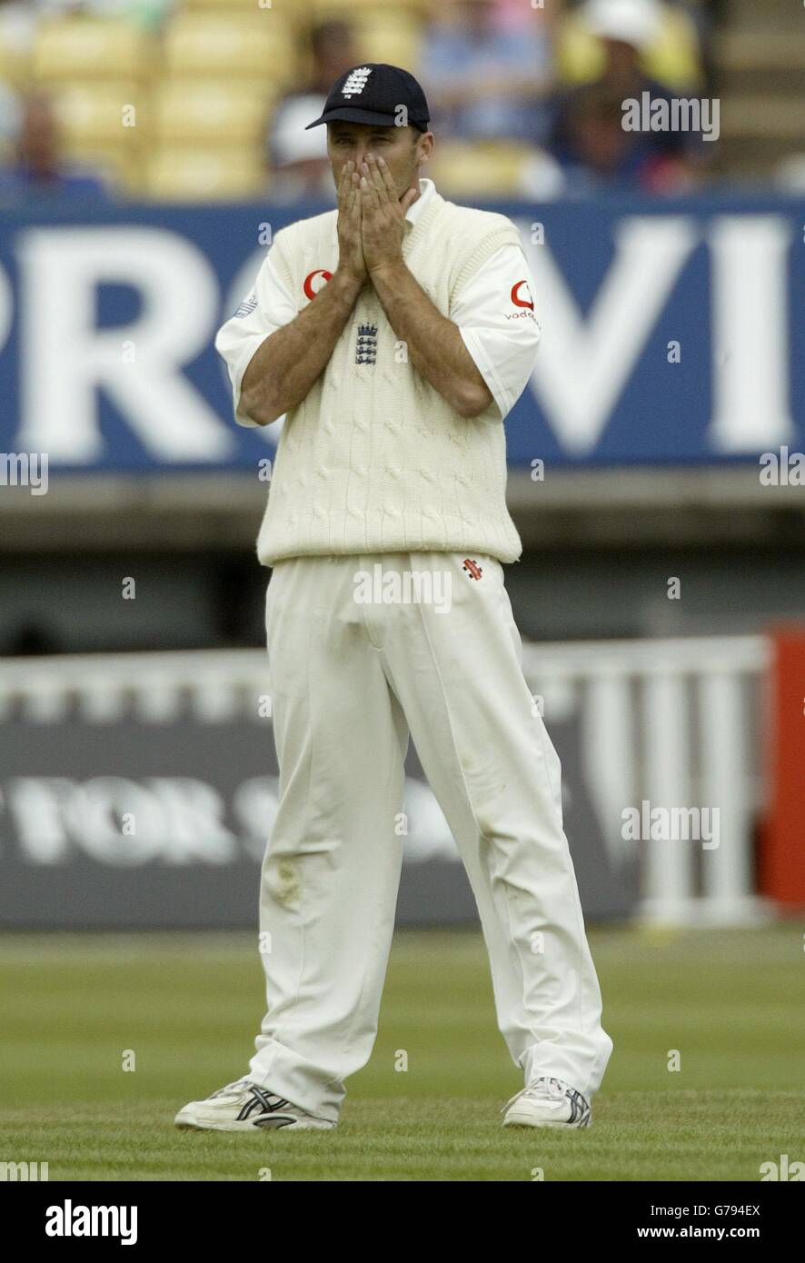 England captain Nasser Hussain watches South Africa pile on the runs ...