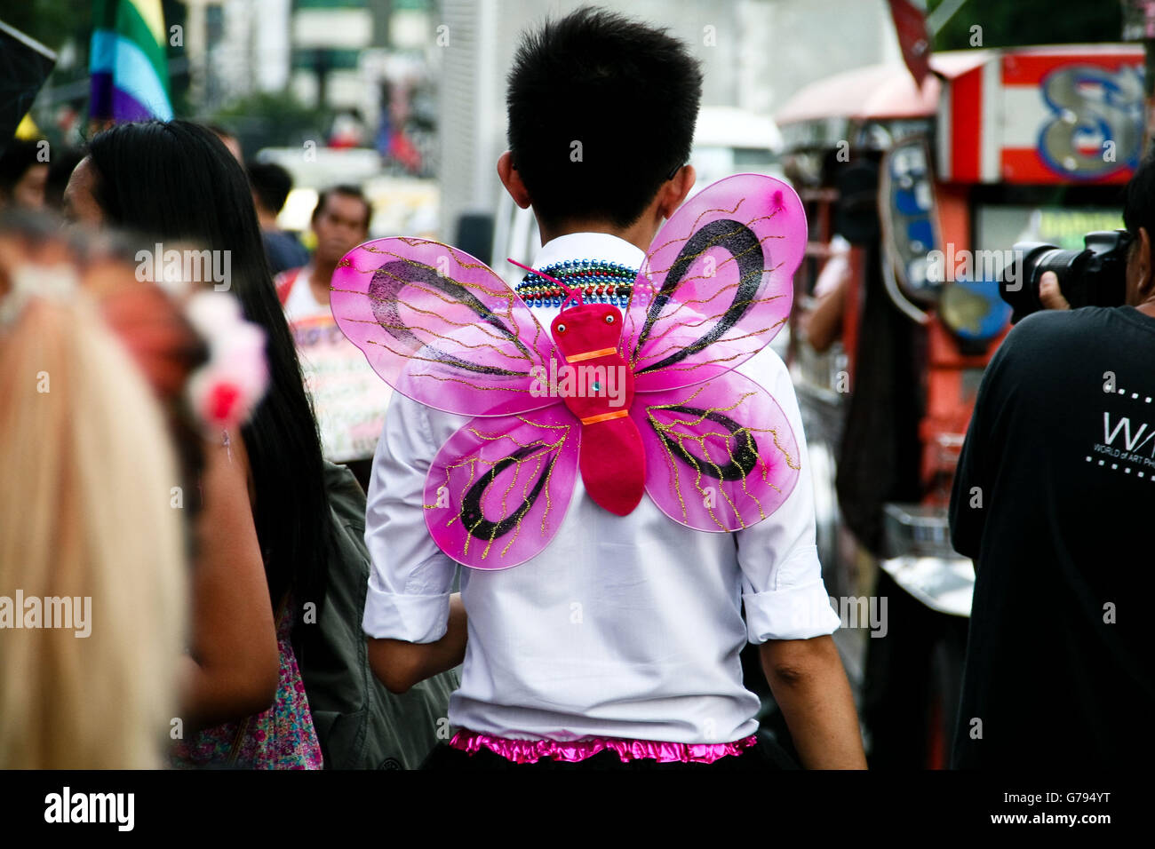 Philippines. 25th June, 2016. LGBTQ community members participate in ...